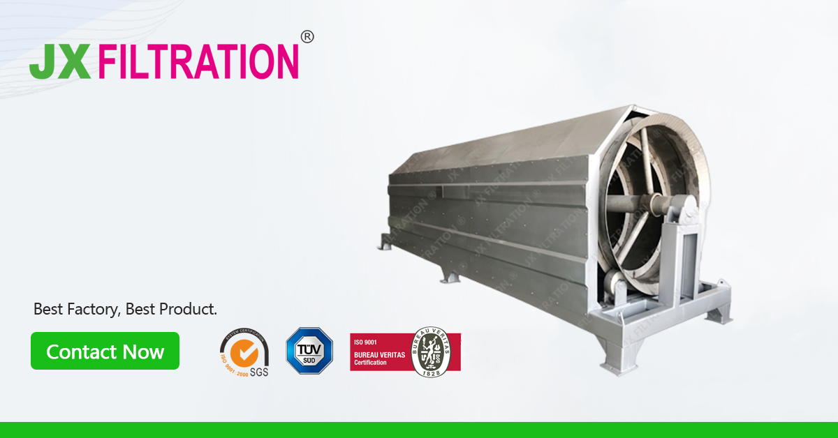 Rotary Drum Screen - Precision Filters - Filtration Equipment