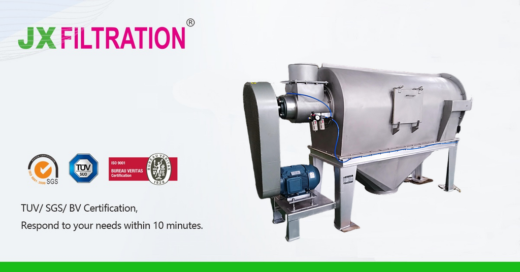 Horizontal Airflow Centrifugal Vibrating Sifter Screen - Filtration ...