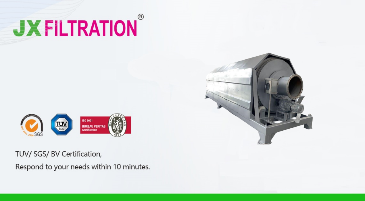 What are the applications of vacuum rotary drum filter in papermaking?