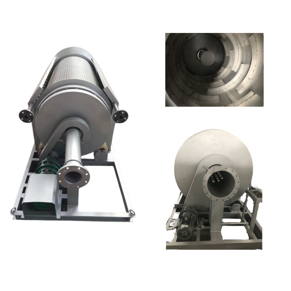 How does a rotary drum screen work?