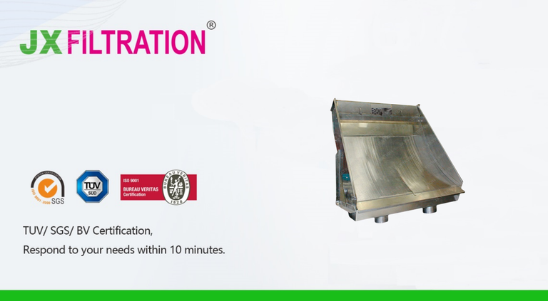 How is sieve bend filter used in the food industry?