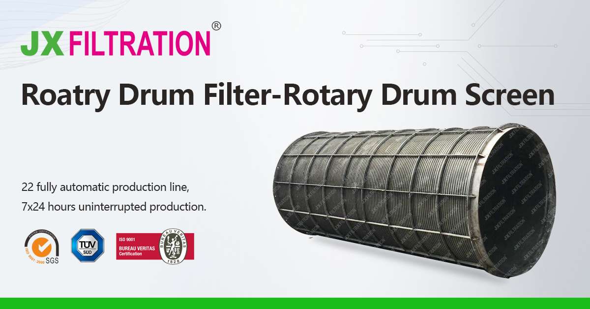 Singapore + Rotary Drum Screen + Wastewater Treatment - JX Filtration